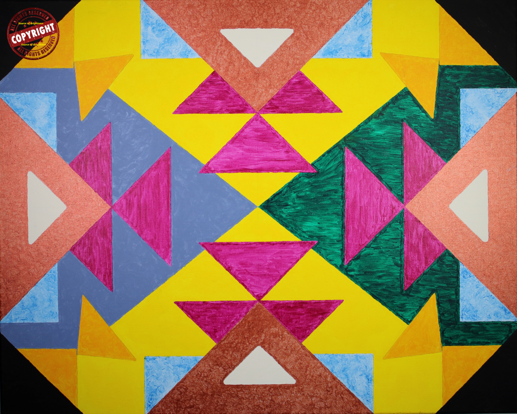 Source of Brightness | Triangle World Peace Flag 2019